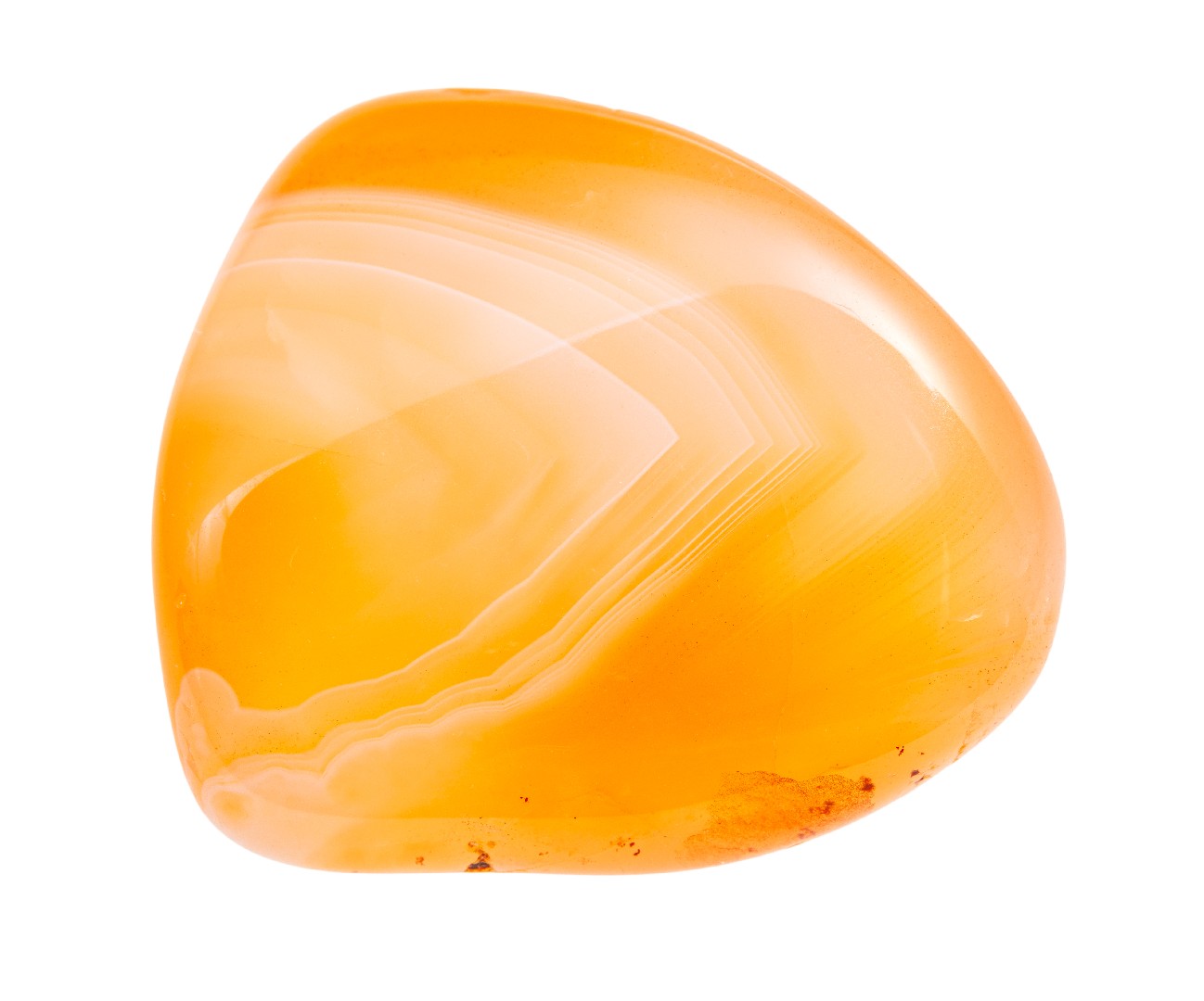 Gebänderter Karneol (Banded Carnelian tumbled) - Rock Identifier